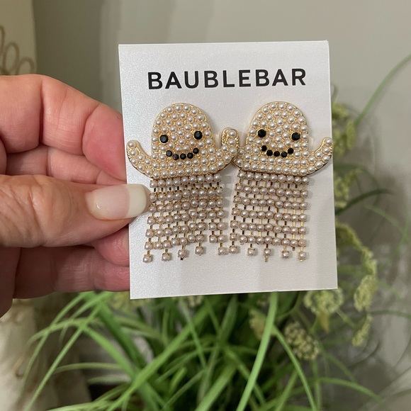 BaubleBar | Jewelry | Baublebar 222 Pearl White Ghost Earrings | Poshmark
